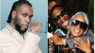 Watch Burna Boy Show Off Diamond Chain His Lover, Stefflon Don Got Him